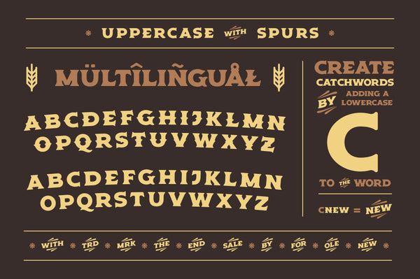 Old Spirits Bold Vintage Display Font ($15) – Vintage Type Company